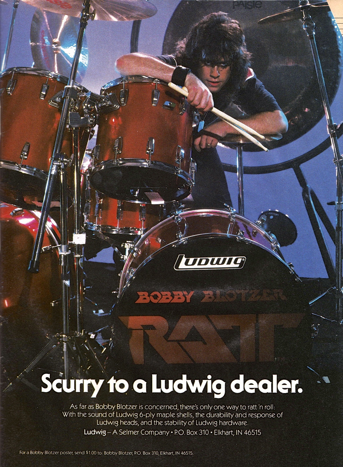 Bobby Blotzer’s 1985 Ludwig Ad | Scott K Fish